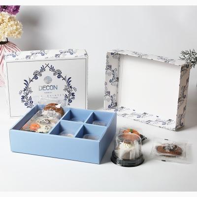 China Elegant Partitioned Cookie Gift Box Customizable Packaging Foldable Design for sale