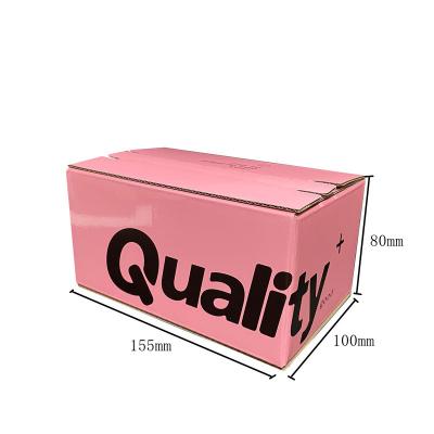 Quality Pink Mailer Boxes with Zipper for Perfume Made of Corrugated Board Custom Logo for sale