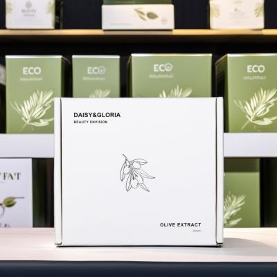 Cina Cartone rigido rivestito di foglio bianco carta bianca confezionamento cosmetico pieghevole in vendita