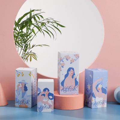 China Coated Paper Luxury Cosmetic Packaging Box , Skin Care Gift Box Custom Logo for sale