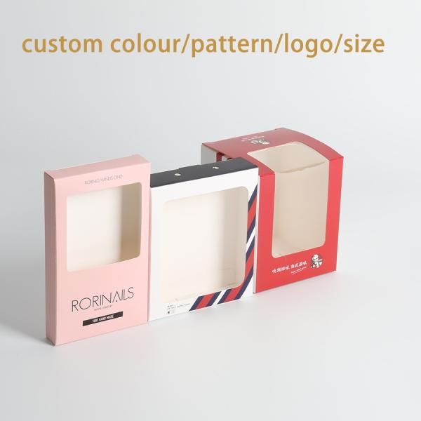 Quality Tuck Two End Earphone Paperboard Packaging Box Matt Lamination With Clear Window for sale