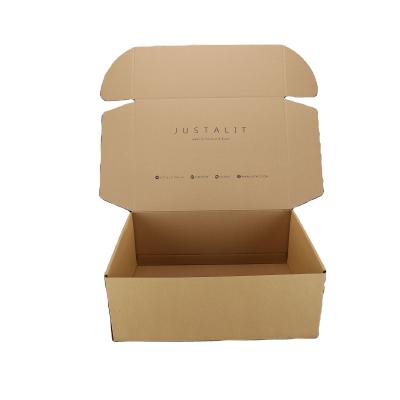 China Custom Cardboad Shipping Boxes Clothing Kraft Corrugated Durable Shoes Boxes for sale