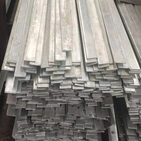 Quality 1% Tolerance Galvanised Flat Bar Cold Rolled Non Alloy Flat Steel Customization Bending Service for sale