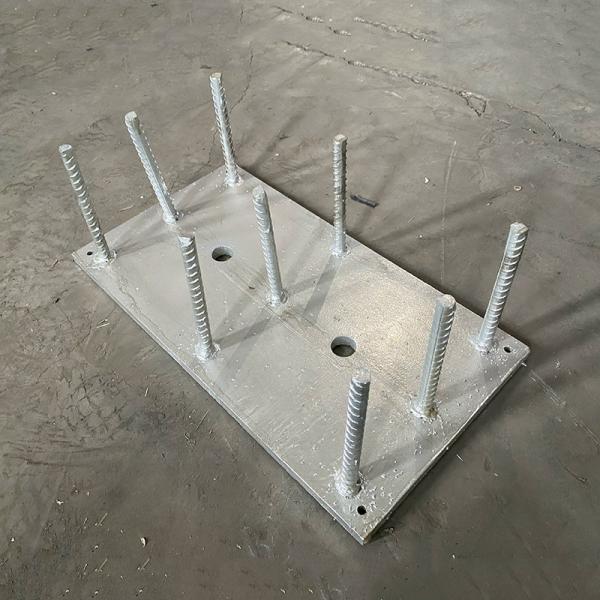 Quality Rectangular Structural Steel Embedded Plates In Concrete / Embedded Foundation Part for sale