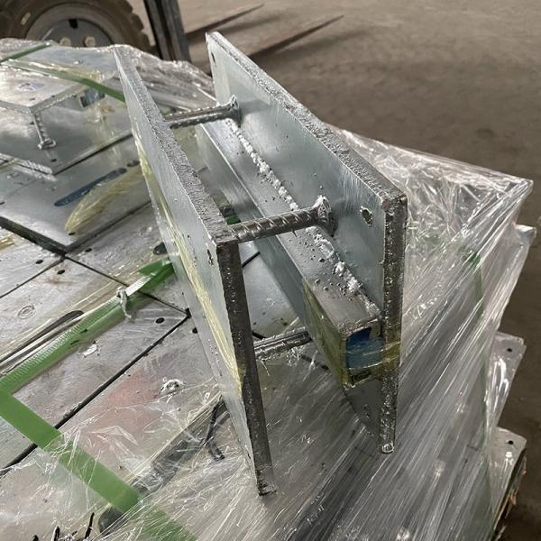 Quality Heavy Duty Standard Weight Embedded Parts Universal Black Rectangular Embed Plates for sale