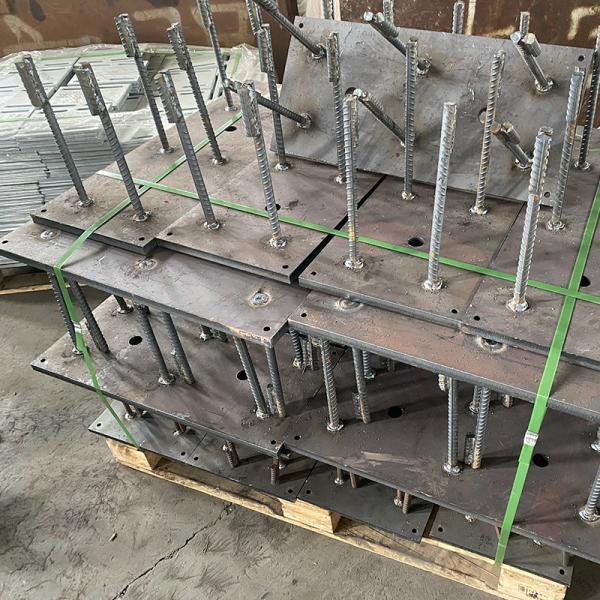 Quality Rectangular Structural Steel Embedded Plates In Concrete / Embedded Foundation for sale