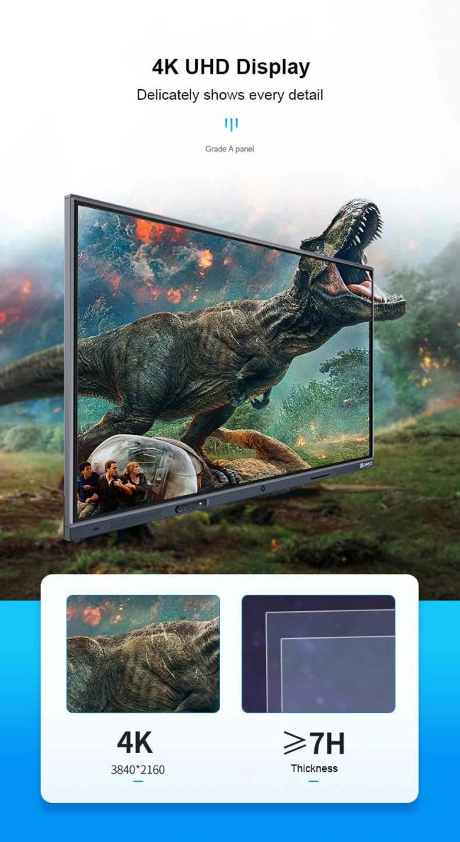 Educational interactive flat panel displays