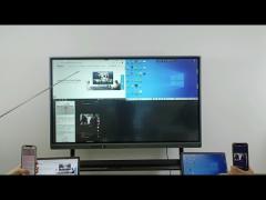 4Kは相互フラット パネル ディスプレイに教授および会合のための触れるためにIR20を98インチ導いた