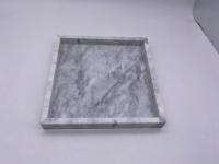 China Rectangle Stone Serving Tray 100% Natural Marble Surface Edge for sale