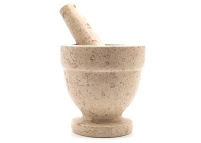 China Schleifer Marble Stone Mortar und Stampfe-Küche, die Werkzeug-Gewürz-Kraut 4 Zoll kocht zu verkaufen