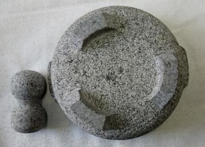 Cina Guacamole di pietra sicuro di Molcajete del mortaio e del pestello dell'alimento con le maniglie in vendita