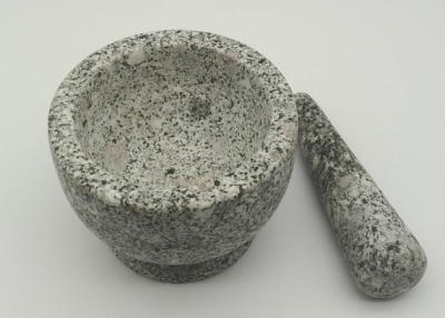 Cina Mortaio e pestello di pietra naturale, mortaio del granito dell'erba e pestello solidi in vendita