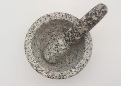 Cina Mortaio e pestello di pietra naturale, mortaio del granito dell'erba e pestello solidi in vendita