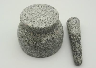 Cina Mortaio e pestello di pietra naturale, mortaio del granito dell'erba e pestello solidi in vendita