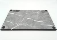 China Black Small Marble Chopping Board Durable Rectangle Round Edge Backside for sale