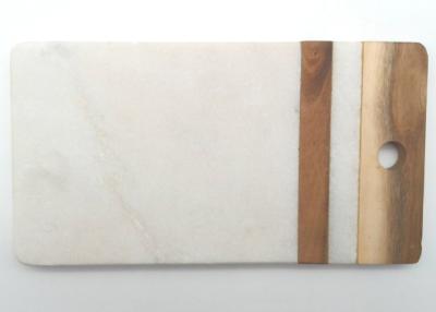 Cina Taglieri di marmo rettangolari di pietra su misura di legno dell'acacia di Placemats in vendita