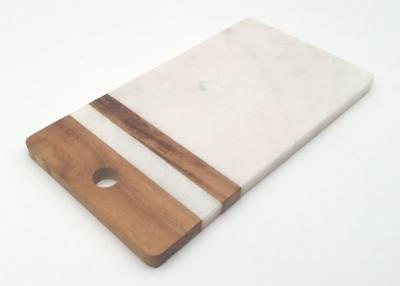 Cina Taglieri di marmo rettangolari di pietra su misura di legno dell'acacia di Placemats in vendita