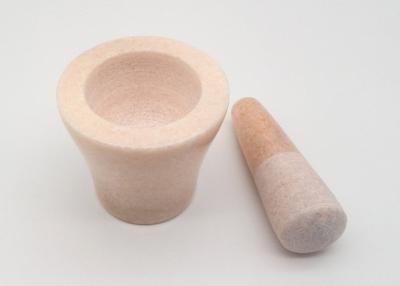 中国 オレンジ色の固体石造りボールおよび乳棒のハーブの粉砕機の耐湿性 販売のため