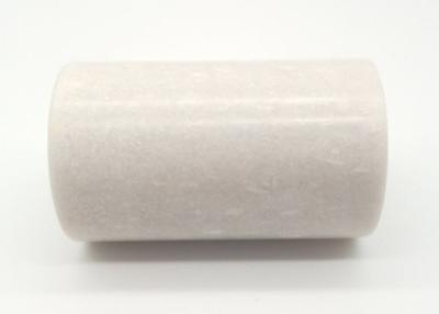 Cina Termoresistente durevole lucidato di candela del cilindro rotondo di marmo bianco dei supporti in vendita