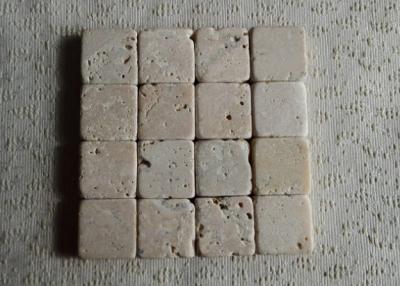Cina Gli elementi naturali beige della decorazione di compleanno dei sottobicchieri del travertino hanno ruzzolato rivestimento in vendita
