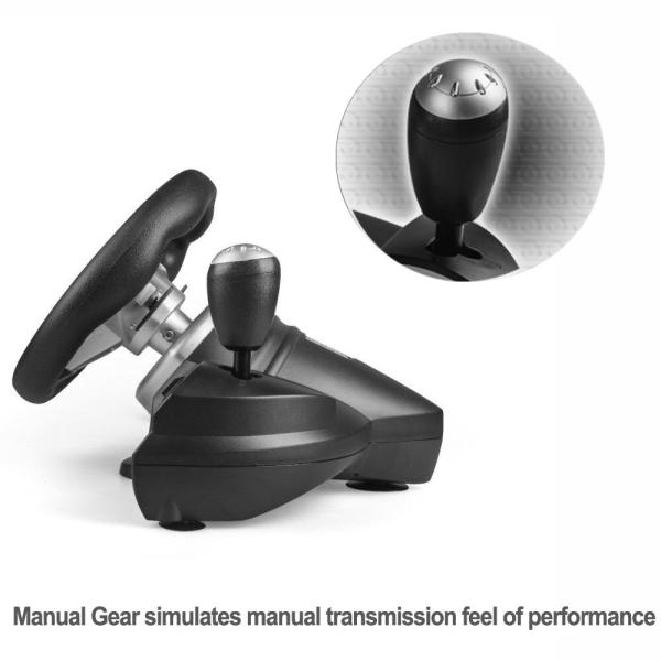 Universal Wired Video Game Steering Wheel Compatible with PS3/PS2/PC
