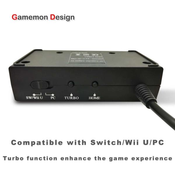 Wii U任天堂スイッチのためのNGCのビデオ ゲームのコンバーターのGamecubeのコントローラーのアダプター