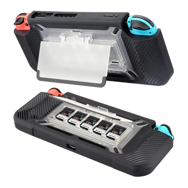 Hard case protector for Nintendo Switch with cards holder and stand