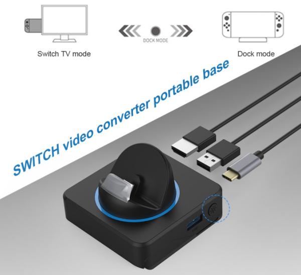任天堂スイッチと互換性があるスイッチ速い充電器およびドック