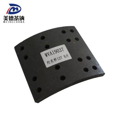 China Non-Asbestos Brake Pads WVA19037 for Zhongtong Bus Friction Plates and Linings OEM for sale