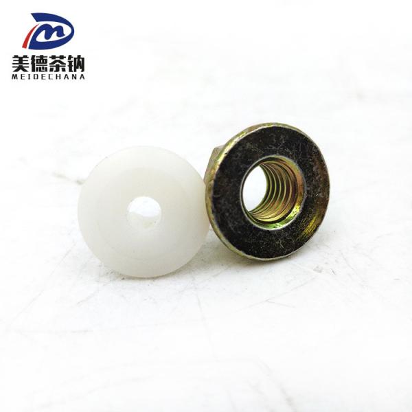 Quality Color Zinc-Carbon Steel Hexagon Flange Lock Nut CQ32606 Standard Size for Diesel for sale