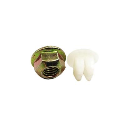 China Zinc Plated Hex Serrated Nut Fasteners CQ32606 Standard and Customized Length Options for sale