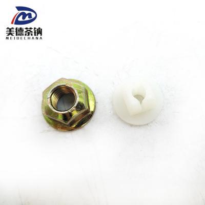 China Zinc Plated Hex Serrated Nut Fasteners CQ32606 Standard and Customized Length Options for sale
