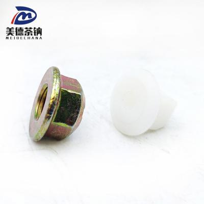 China Zinc Plated Hex Serrated Nut Fasteners CQ32606 Standard and Customized Length Options for sale