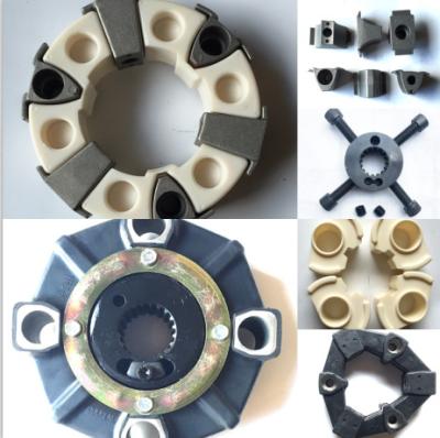 China Elastomer Torsional Excavator Mechanical Coupling Metal Gear Spline No Smell for sale
