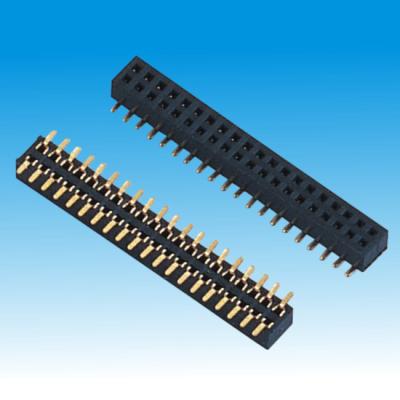 China 1,0 milímetros de H 2,0 de tipo de ángulo recto recto conector femenino de la fila dual del jefe en venta