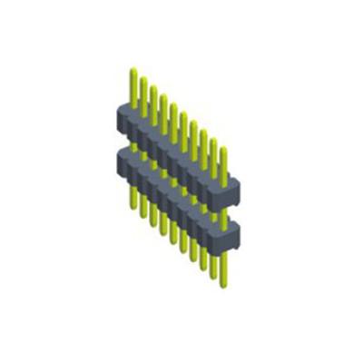 Cina Singolo angolo retto diritto durevole 1.27mm 0.40SQ dell'intestazione di Pin ad alta resistenza in vendita