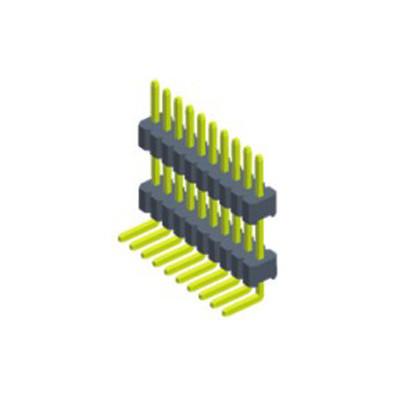 Cina connettore dell'intestazione del PWB del bordo 0.40SQ, singola intestazione SMT 1.27mm di Pin di fila del distanziatore in vendita