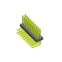 China 1.27mm Pin Header Dual Row Straight Right Angle Polyester Insulator 1A 500VAC for sale