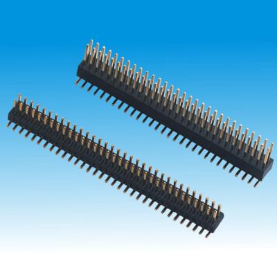 Cina Fila doppia dell'intestazione di Pin di SMT per la durata della vita lunga del supporto del circuito della stampa PA6T in vendita