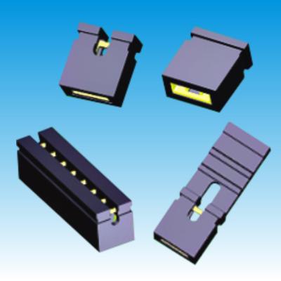 Cina flash dell'oro di colore del nero del connettore del saltatore di altezza 9,5 del passo di 2.0mm mini in vendita