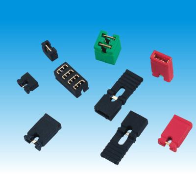 Cina flash dell'oro di colore del nero del connettore del saltatore di altezza 6,5 del passo di 2.54mm mini in vendita
