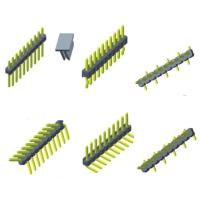 China 2.00mm Pitch Single Row Right Angle Pin Header Connector Brass 2mm PCB for sale