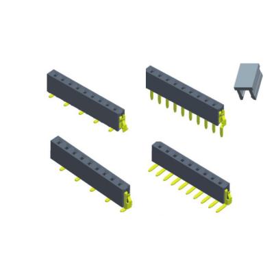 China Gerades weibliches Titel-Verbindungsstück PBT, Doppelreihe 2.54mm Pin-Titel-H 5 zu verkaufen