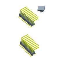 China Polyester Insulator PCB Header Connector 2mm Dual Row SMT 1.5A 500V for sale