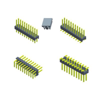 Cina fila doppia SMT dell'intestazione di Pin di 2.54mm in vendita
