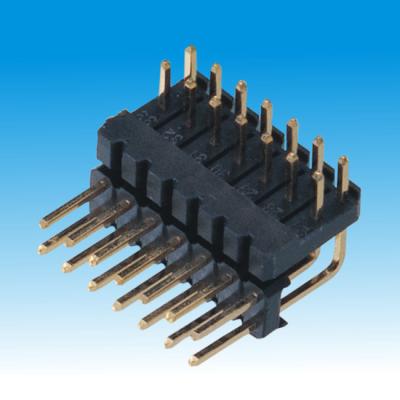 Cina angolo doppio del rRight di fila del distanziatore del bordo dell'intestazione di Pin di 2.54mm in vendita