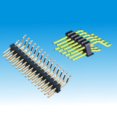 Cina angolo retto SMT di fila dell'intestazione di Pin di 2.54mm singolo in vendita