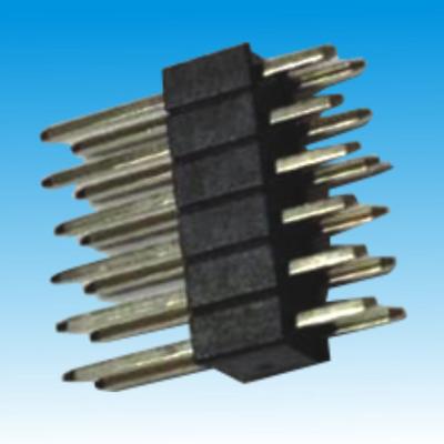 Cina angolo retto diritto di fila doppia dell'intestazione di Pin di 2.54mm in vendita