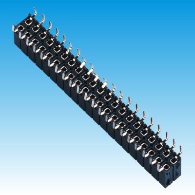 China 2,54 milímetros de la echada H 8,5 de la fila dual del jefe del conector de la parte inferior de tipo femenino de la entrada en venta