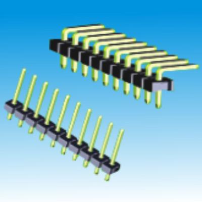 Cina angolo retto diritto di singola fila dell'intestazione di Pin di 5.08mm in vendita